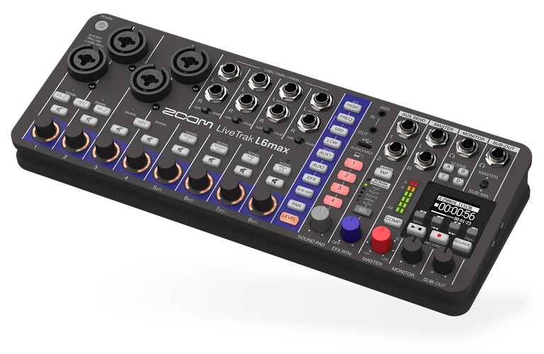 Zoom LiveTrak L6max: más canales, más control y más funciones para directo y estudio | Hispasonic